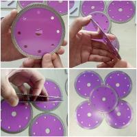 China 105mm 4-Inch Sintered Diamond Saw Blade with 1.4mm Thin Segments and 20mm Arbor Hole for Ceramic Tile Cutting for sale