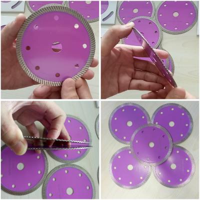 China 105mm 4-Inch Sintered Diamond Saw Blade with 1.4mm Thin Segments and 20mm Arbor Hole for Ceramic Tile Cutting for sale