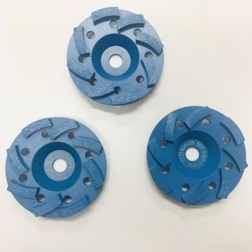 China 100mm Diamond Cup Wheel for Concrete Grinding - 8 Teeth Metal Bond with 30x5.5x8mm Segments for sale