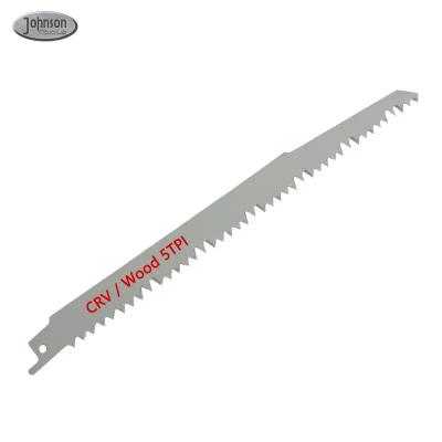 China 225mm 5TPI Wood Pruning Reciprocating Saw Blade 9 Inch CR-V for Fast Cutting for sale