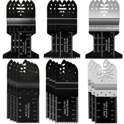 China Bi Metal Oscillating Multi Tool Saw Blades 20pcs Box Set 35x40mm 45x40mm for Metal Wood for sale