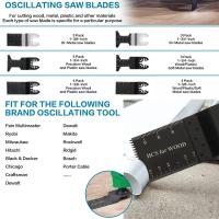 China Bi Metal Oscillating Multi Tool Saw Blades 20pcs Box Set 35x40mm 45x40mm for Metal Wood for sale