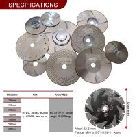 China Maple Leaf Electroplated Diamond Blade EP Disc 08-1 for Marble Granite Cutting - 105mm to 300mm Sizes for sale