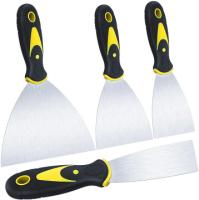 China 4 Pack Multi Putty Knife Scrapers Set Stainless Steel Paint Scraper Blade 1.5 Inch for sale