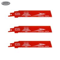 China 6 Inch Bi Metal Reciprocating Saw Blade 8TPI for Metal Cast Iron Alloy Steel Cutting for sale