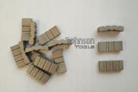 China 102mm Diamond Core Bit Segments 24x4.5x10mm for Concrete and Reinforced Concrete Cutting with SGS Certification for sale