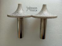 China OD 70mm Vacuum Brazed Diamond Stone Profiller for CNC Machine 30-40mm Working Height for sale