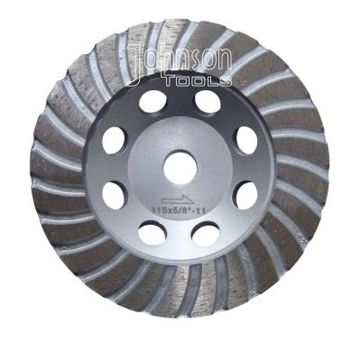 China Lightweight 100-180mm Turbo Diamond Grinding Wheel with Aluminum Core for Concrete for sale