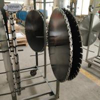 China SGS 1500mm Diamond Saw Blade for Concrete & Asphalt Cutting - 4.8/5mm Segment Thickness, 90 Teeth for sale