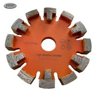 China 125mm 17mm Protection Teeth Tuck Diamond Saw Blades for Medium Hard Concrete - 22.23mm Hole, 9600 RPM for sale