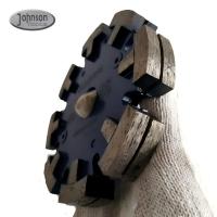 China 125mm Hot Pressed Tuck Point Diamond Blade Three Layers Wet Dry Use 10mm Segment for sale