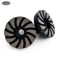 China 4 Inch Concrete Grinding Wheel Curve Edged Segment 16 20 Grit for Stone for sale