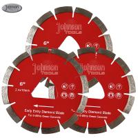 China 6 Inch Diamond Concrete Saw Blade 150mm Triangle Arbor Soff Cut Early Entry for sale