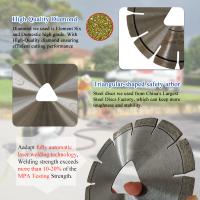 China 6 Inch Diamond Concrete Saw Blade 150mm Triangle Arbor Soff Cut Early Entry for sale