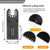 China 45x40mm HCS Quick Release Multi Saw Blade for Wood and Plastic Cutting with Plastic Box for sale