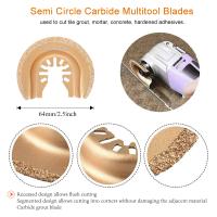 China 92mm Half Round Carbide Oscillating Multi Tool Blades - Universal Fit for Bosch, Fein, Dremel, Makita Tools for sale
