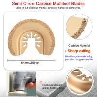 China 92mm Half Round Carbide Oscillating Multi Tool Blades - Universal Fit for Bosch, Fein, Dremel, Makita Tools for sale