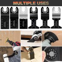 China 20pcs HSS Quick Release Oscillating Tool Blade Set for Wood Plastic Metal 1-3/8 1-3/4 Inch for sale
