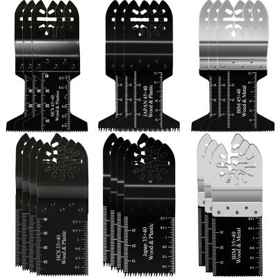 China 20pcs HSS Quick Release Oscillating Tool Blade Set for Wood Plastic Metal 1-3/8 1-3/4 Inch for sale