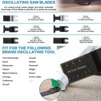 China 20pcs HSS Quick Release Oscillating Tool Blade Set for Wood Plastic Metal 1-3/8 1-3/4 Inch for sale