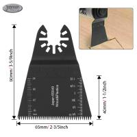 China 65x40mm Oscillating Multi Tool Blade for Wood and Plastics - 1-1/2 Inch Plunge Cut Depth High Carbon Steel for sale