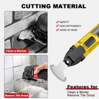 China Oscillating 2.91 inch Diamond Grout Removal Blade for Multitool Quick Release for sale