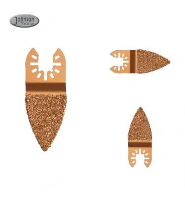 China 32.5×53.6mm Finger-Shaped Carbide Oscillating Tool Saw Blade for Concrete and Stone Applications for sale