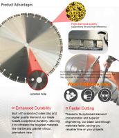 China 200mm Laser Welded Diamond Blade Concrete Saw Double Turbo Segments 22.23mm Arbor for sale