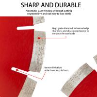 China 10 Inch Laser Welded Concrete Pavement Cutting Blade 250mm Diameter 17 Teeth for sale