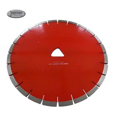 China 13.5 Inch Diamond Soft Cut Concrete Saw Blade 3.2mm Segment for Green Concrete Joints for sale