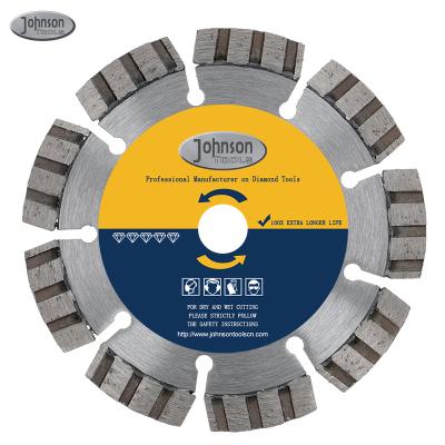China 115mm Laser Diamond Concrete Saw Blade 22.23mm Arbor Fast Cutting Reinforced Concrete for sale
