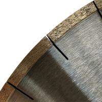 China 400mm Silver Welded Diamond Tile Saw Blade with 10mm Segment Height for Porcelain and Ceramic Cutting for sale