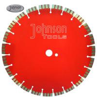China 450mm Silent Steel Diamond Saw Blade for Bluestone Cutting 40mm Segment Length for sale