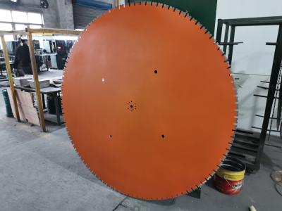 China 1800mm 72 Inch Reinforced Concrete Wall Cutting Saw Blade - 83cm Depth of Cut, 5mm Segment Thickness for sale