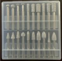 China Nickel Diamond Mounted Points 3mm-6mm OD for Glass Ceramic Gemstone Carving and Precision Grinding for sale