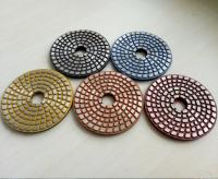 China 4 Inch Metal Bond Diamond Polishing Pad 100mm Grit 30-400 for Stone Concrete for sale