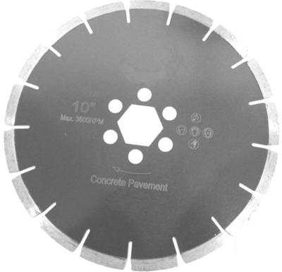 China 10 Inch Laser Welded Concrete Pavement Cutting Blade 250mm Diameter Multi Diamond for sale