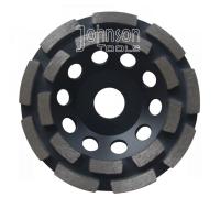 China 105mm Double Row Diamond Grinding Wheel for Concrete with 30/40 Grit and 20mm Arbor Hole for sale