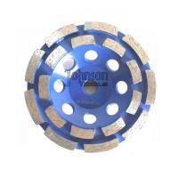 China 105mm Double Row Diamond Grinding Wheel for Concrete with 30/40 Grit and 20mm Arbor Hole for sale