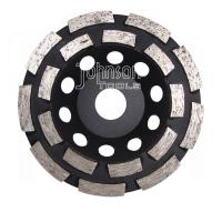 China 105mm Double Row Diamond Grinding Wheel for Concrete with 30/40 Grit and 20mm Arbor Hole for sale