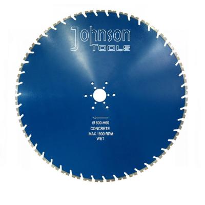 China 800mm Diamond Wall Saw Blade for Reinforced Concrete Cutting 46 Segments for sale