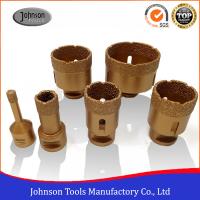 China Wax Filled Dry Porcelain Diamond Core Drill Bits 20-68mm Outer Diameter with 62mm Length and M14 Thread for sale