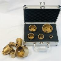 China Aluminum Box 5pcs Vacuum Brazed M14 Diamond Core Drill Bit Set for sale