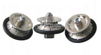China 85mm Vacuum Brazed Full Bullnose Diamond Profile Wheel with M14 Thread for Stone Edge Shaping for sale