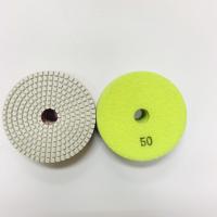 China White 3 Step 100mm Resin Wet Diamond Polishing Pads for Ceramic Stone for sale