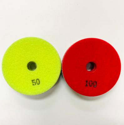 China Flexible Wet Diamond 3 Step Polishing Pads 180mm 3mm for Quartz Marble Granite for sale