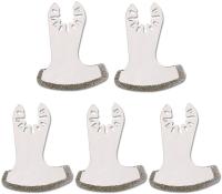 China 5-Piece Diamond Oscillating Multi-Tool Saw Blades 75x60mm Curved Design for Grout Removal and Demolition for sale