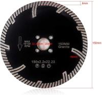 China 150mm Diamond Reciprocating Saw Blade for Concrete Cutting 22.23mm Arbor for sale
