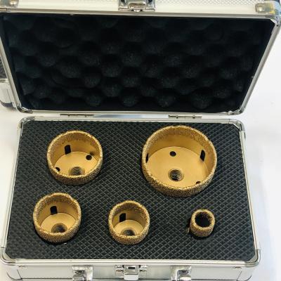 China M14 68mm Dry Porcelain Vacuum Brazed Diamond Core Drill Bits for Tile Stone for sale