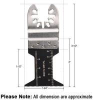 China 45MM Bi Metal Quick Release Oscillating Multi Tool Blades for sale